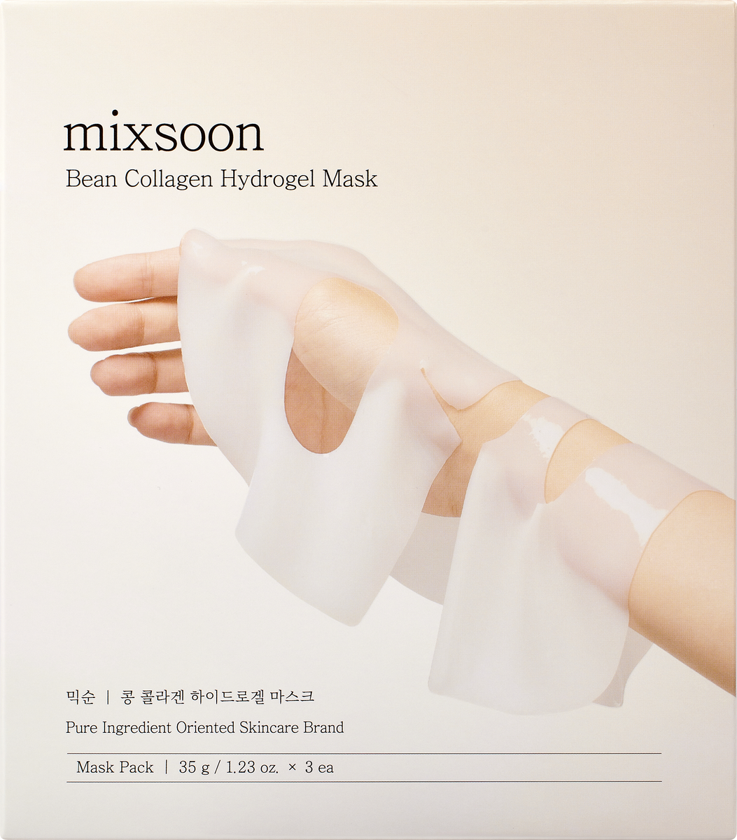 mixsoon Bean Collagen Hydrogel Mask 3EA – Coréelle