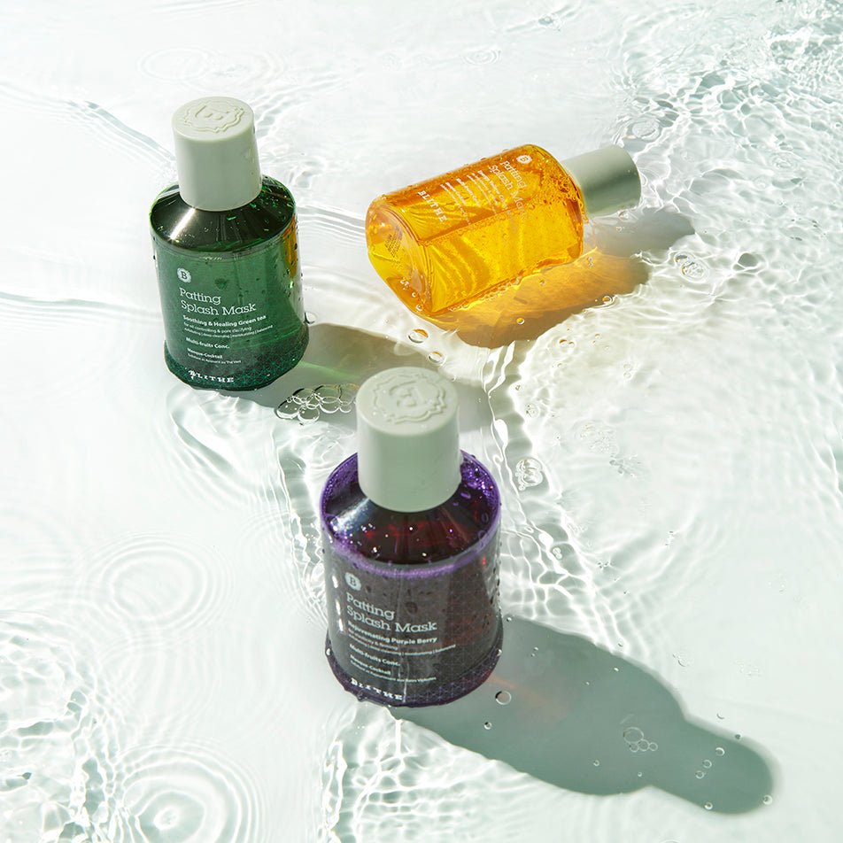Patting Splash Mask Exfoliating Face Wash Rejuvenating Purple Berry ...