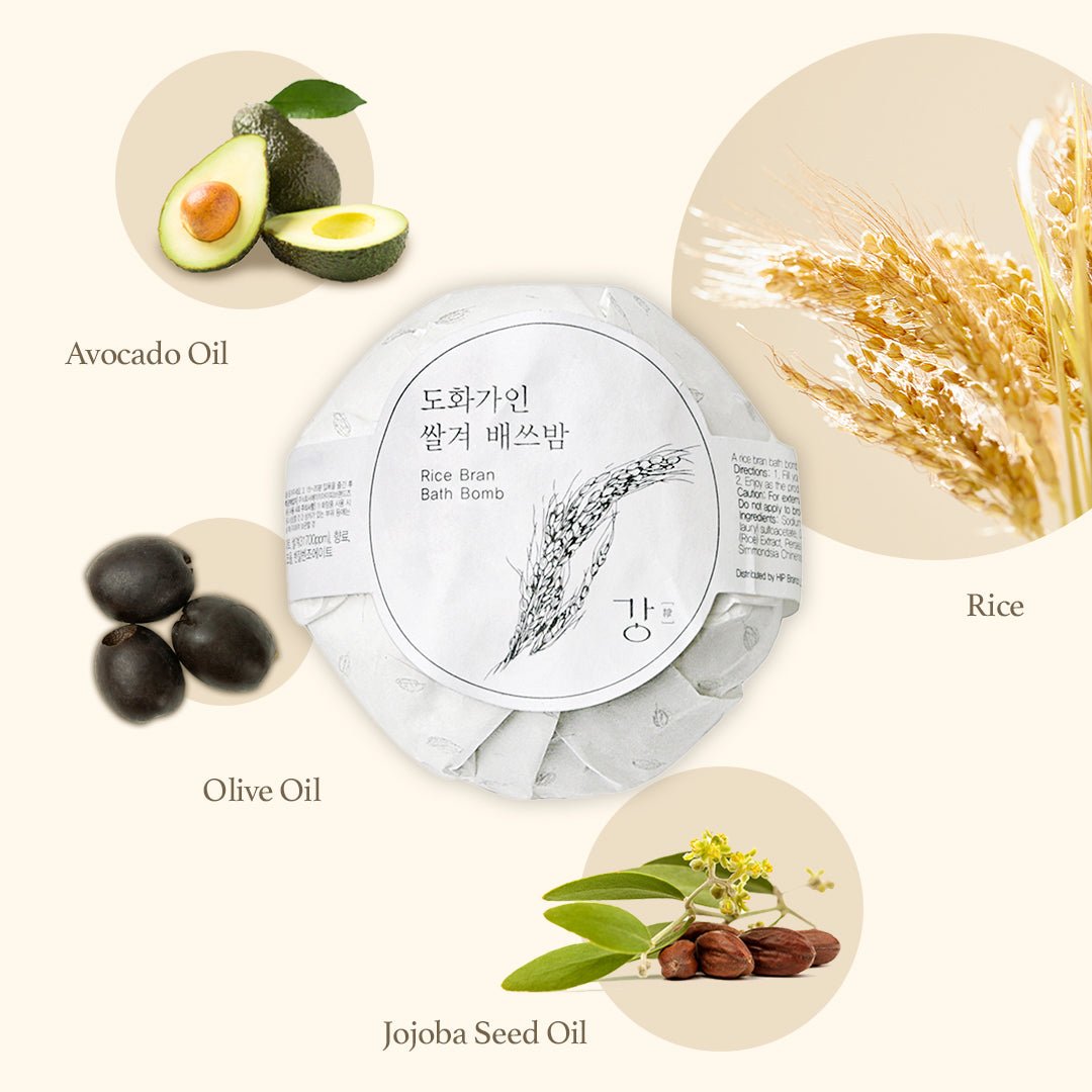 Rice Bran Bath Bomb 120g – Coréelle