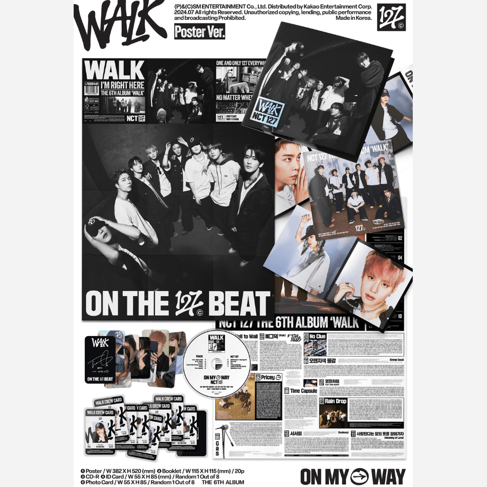 [NCT 127] The 6th Album [WALK] (Poster Ver.) – Coréelle