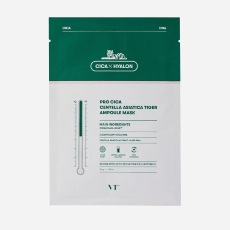 VT PRO CICA CENTELLA ASIATICA TIGER AMPOULE MASK 1ea – Coréelle